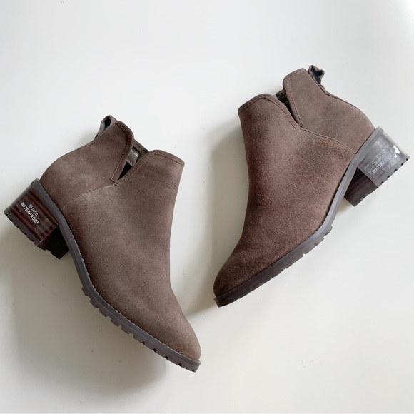 Blondo | Shoes | New Blondo Sawyer Waterproof Suede Ankle Booties ...